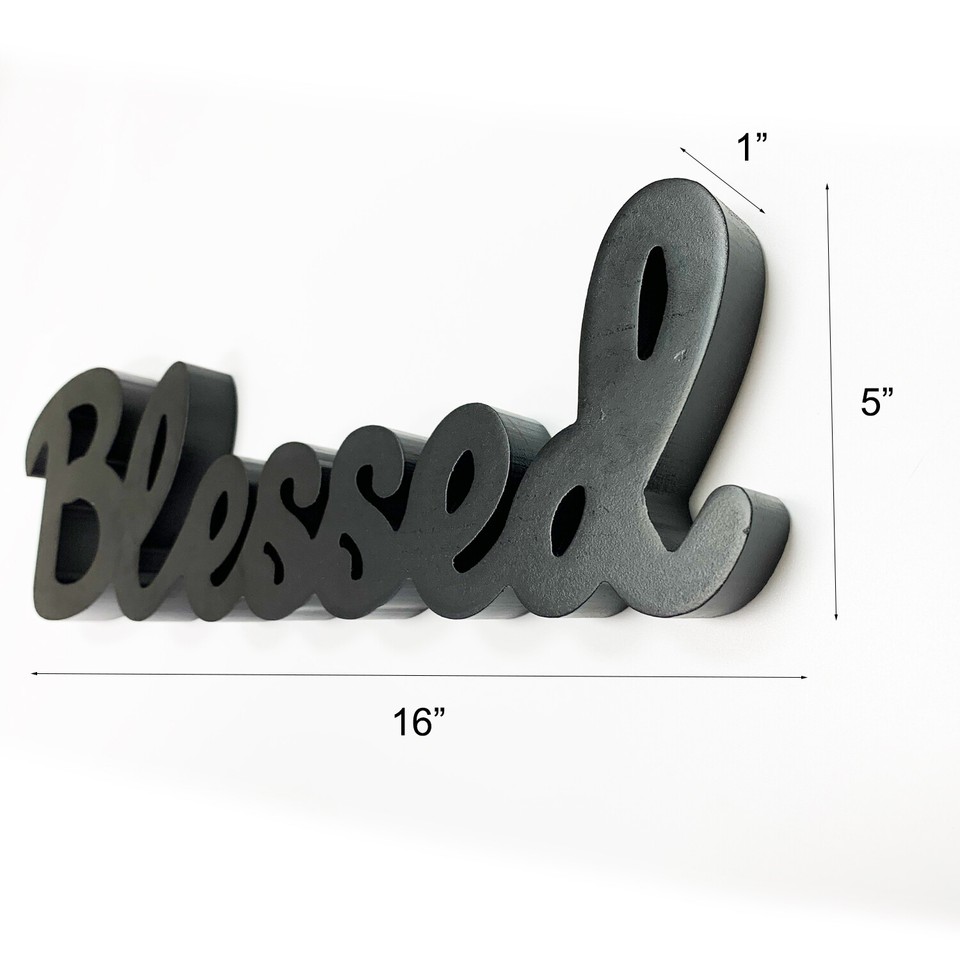 Wood Letters Table Top Sign Free Standing Letters Wall Decoration Word ...