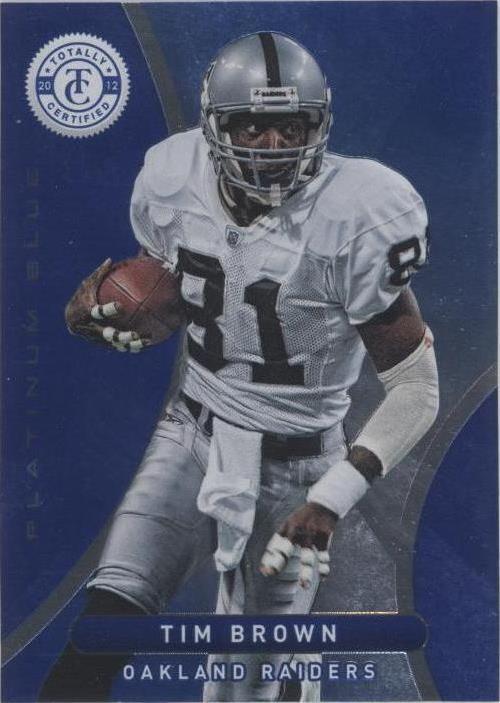 2012 Totally Certified - Tim Brown #83 Platinum Blue /199 for sale ...