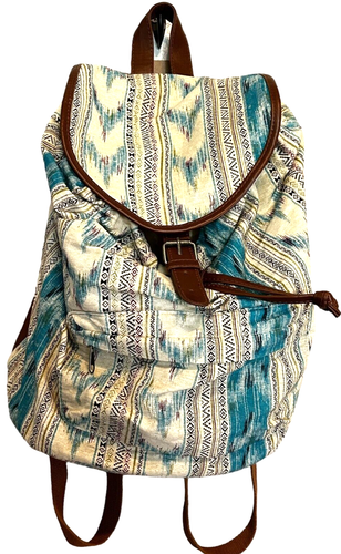 Mossimo Southwestern Aztec Tribal Print Drawstring Backpack Bag Large ...