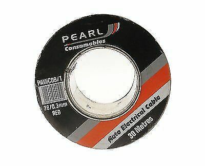 Pearl Wiring Cable Single Red 28/0.3 X 30mtr Electical Connectors Car ...
