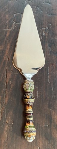 Tizo Designs Jeweled Cake Server / Cutter With Ornate Handle Very Good ...