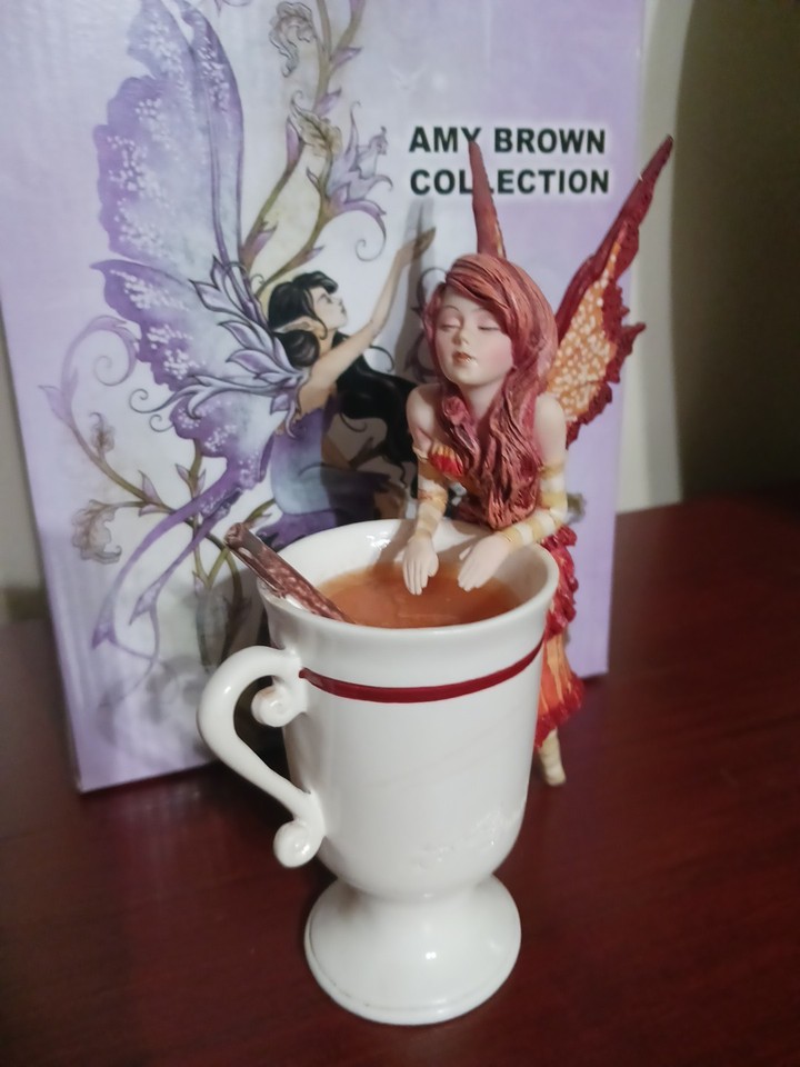 Amy Brown Autumn Apple Cider Cinnamon Tea Fairy | eBay
