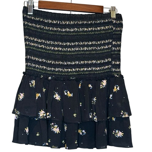 Dolan Mini Skirt Size Small Whimsigoth Eleanor Black Floral Multi | eBay