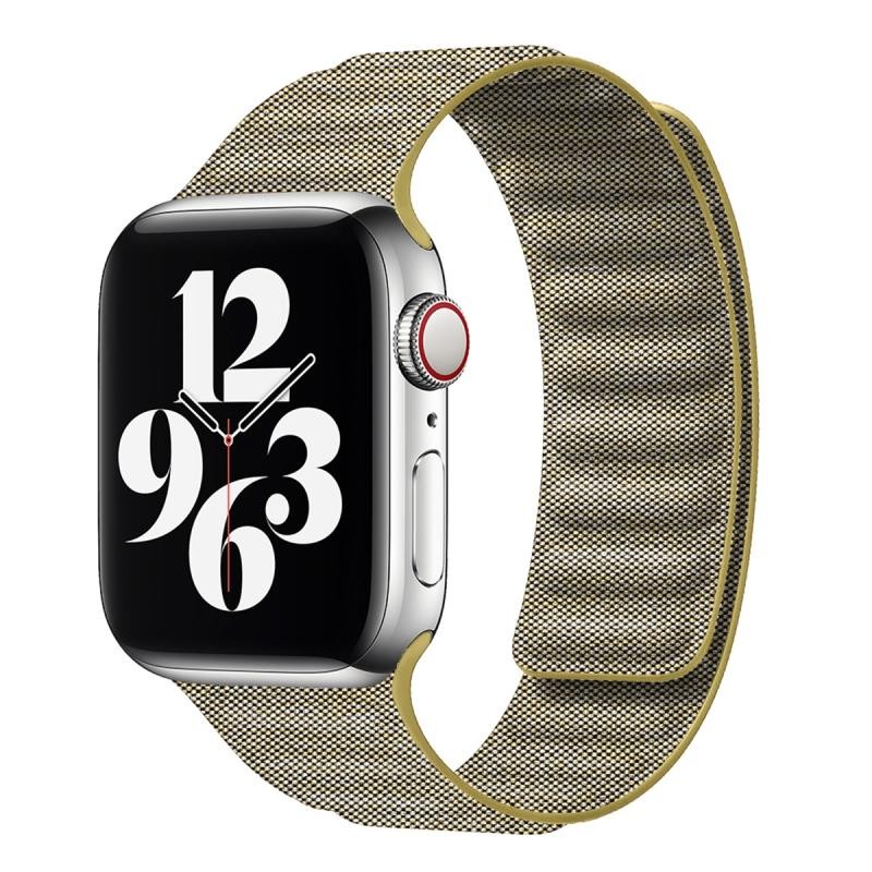 For Apple Watch 6 44mm Denim Magnetic Band (Yellow) | eBay Australia