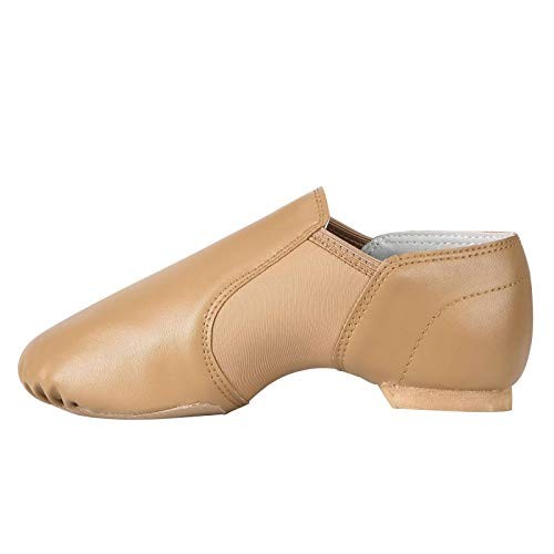 LINODES UNISEX 006 PU LEATHER UPPER SLIP-ON JAZZ SHOE MEN 6.5/WOMEN 7 - BROWN | eBay