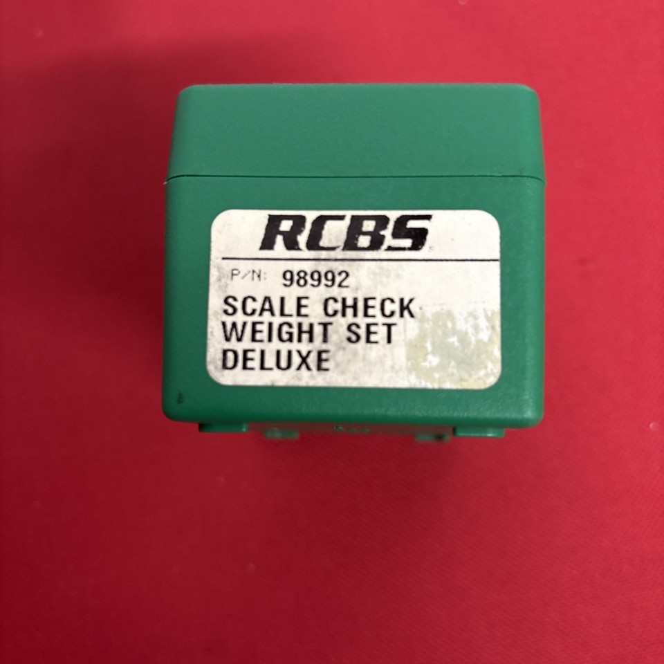 RCBS- #98992 - Scale Check Weight Set- Deluxe- New !! | eBay