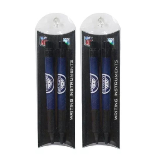 2pk Seattle Seahawks Pens Ball Point Black Writing Ink NFL Official ...