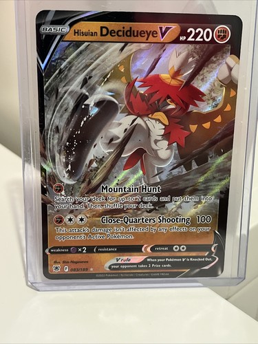 Pokémon TCG Hisuian Decidueye V Astral Radiance 083/189 Holo Ultra Rare ...