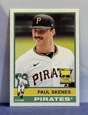 2025 Topps Heritage Alternate Cartoon Variation Paul Skenes #60 | eBay