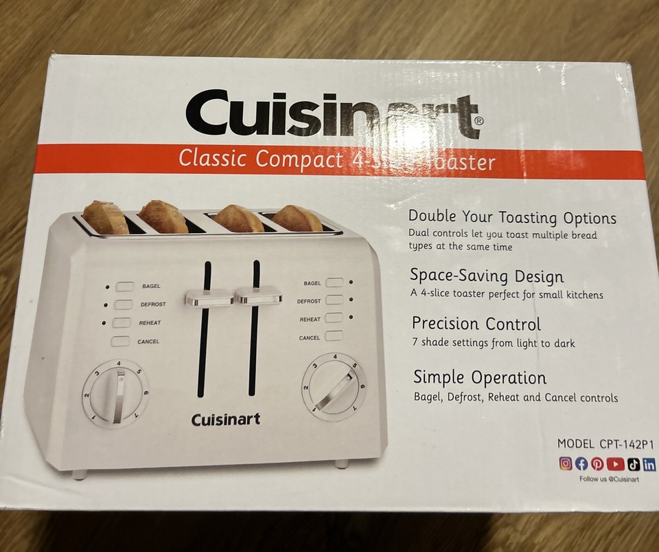 Cuisinart Toasters 4 Slice Compact Plastic Toaster, CPT-142P1 | eBay