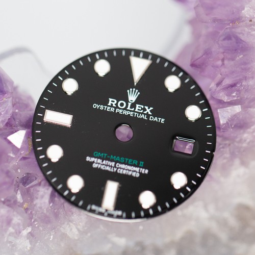 GENUINE ROLEX GMT MASTER II 116710 LN REPLACEMENT DIAL BLACK 3186 ...