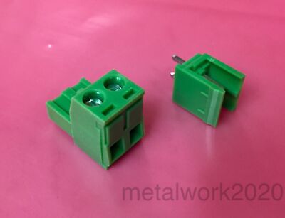 2 Pin Phoenix Style Plug, 5.08mm Terminal Block Power Connector + PCB ...
