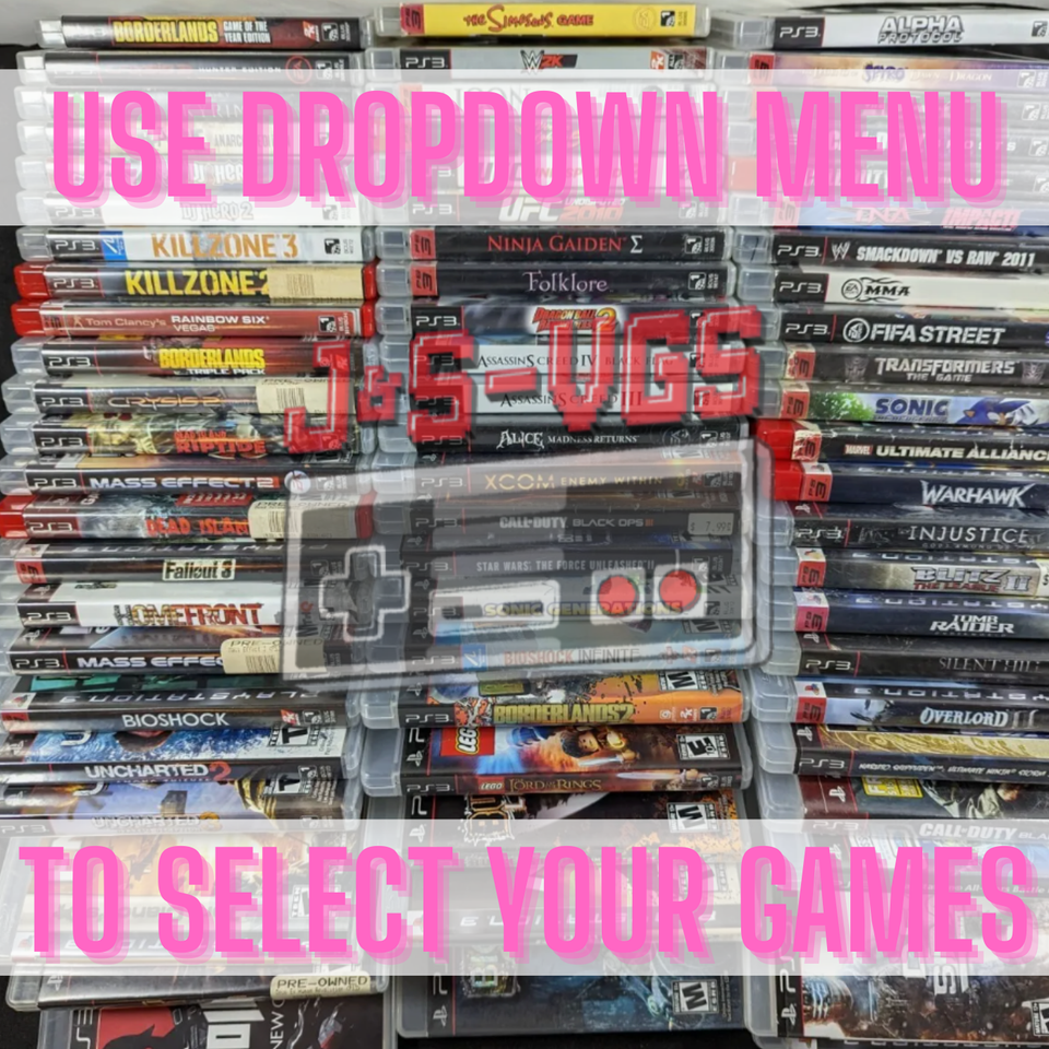 Sony PlayStation 3 PS3 Games | Tested | Pick Your Game Disc Only ...