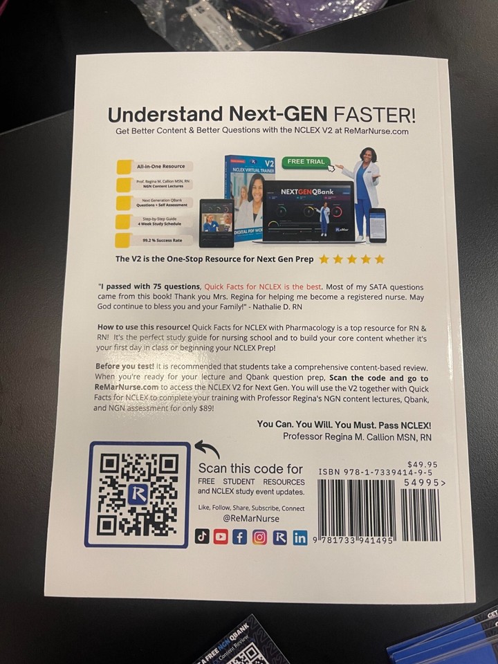 The ReMar Review Quick Facts for NCLEX: Next Generation Study Guide ...