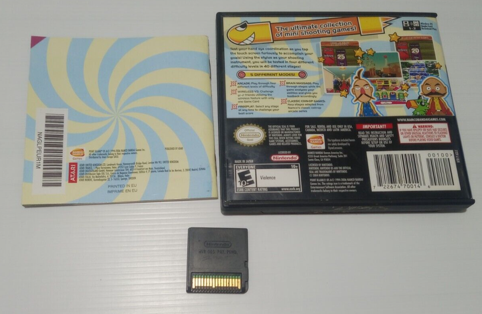 Point Blank Nintendo DS Manual PAL Cart Region free 2DS/3DS NTSC CASE ...