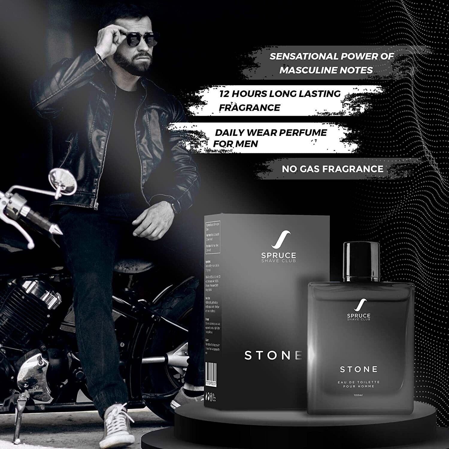 Spruce Stone Men Perfume EDP Elegant & Chic Mens Perfume Cologne - Long ...