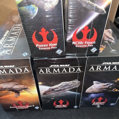 Star Wars Armada: Rebel Lot B Phoenix Home + Home One + Liberty + Mc30 ...