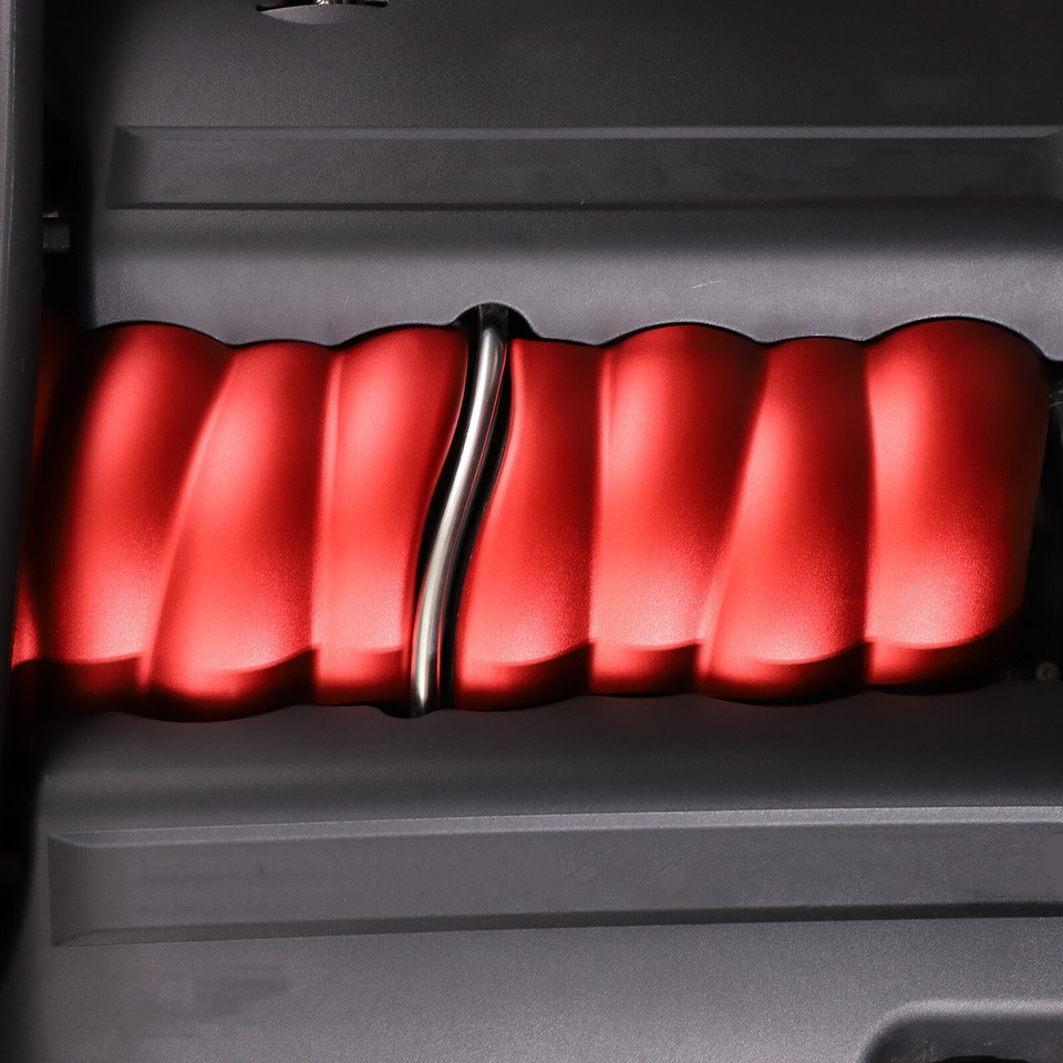 Red Alloy Car Engine Center Intake/Plenum Cover Trim For Corvette C6 ...