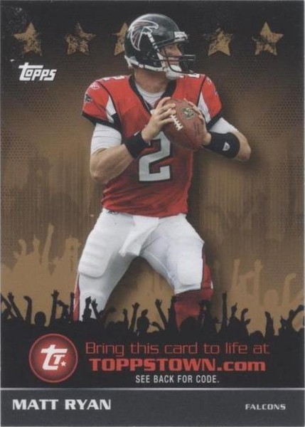 2009 Topps - Topps Town Redemption Code Cards Gold #TTT9 Matt Ryan for ...