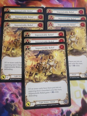 9 Card Playset Impenetrable Belief Red/Yellow/Blue Monarch Flesh and ...