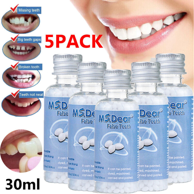 Permanent Strong Teeth Tooth Repair Dental Cement Cavity Filling Kit ...