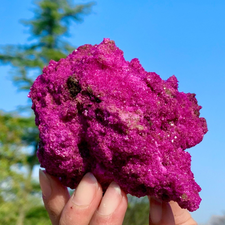 425G Natural Rough Red Corundum and Phlogo Pit Mineral Spirits Ruby Raw ...