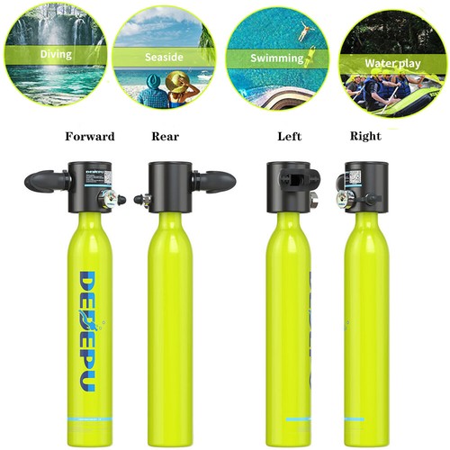 0.5L Mini Oxygen Cylinder Scuba Diving Tank Portable Underwater Air ...