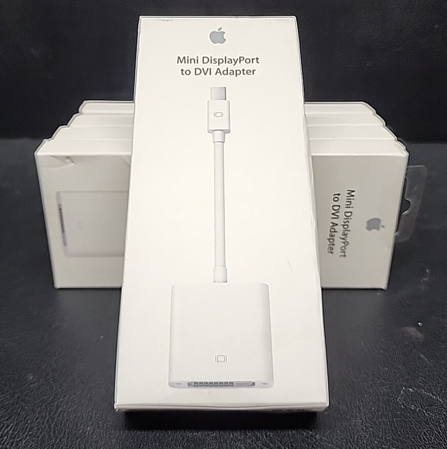 New Lot Of 5 Mini Apple DisplayPort 1.1 to DVI Adapter, White (MB570Z/B ...