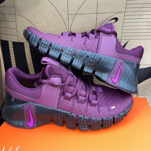 NEW Nike Free Metcon 5 'Bordeaux' Purple Black DV3950-601 Women Sz 8 ...