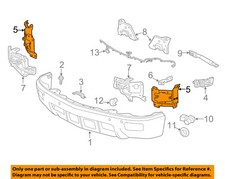 Chevrolet GM OEM 14-15 Silverado 1500 Front Bumper-top Upper Cap Trim ...
