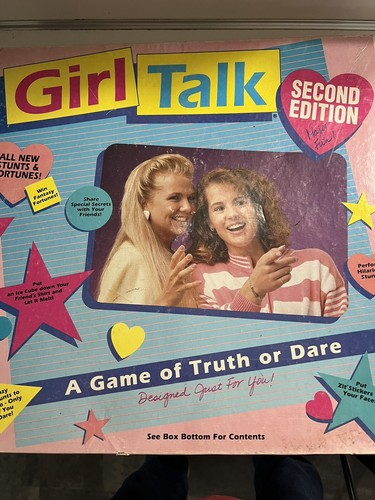 Vintage 1990 Girl Talk 2nd Edition Board Game of Truth or Dare Party Golden Rare | eBay