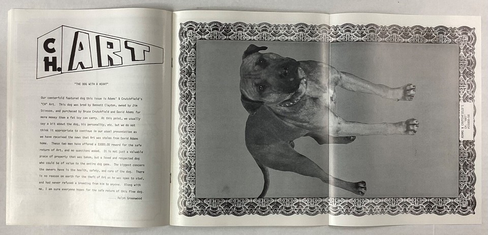 RARE Pit Bull Gazette #4 1977 Magazine ADBA APBT Ch. Art Macho Diablo ...