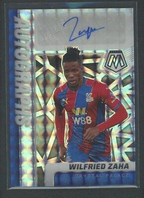 2021-22 Wilfried Zaha Auto Panini Mosaic Premier League Silver | eBay