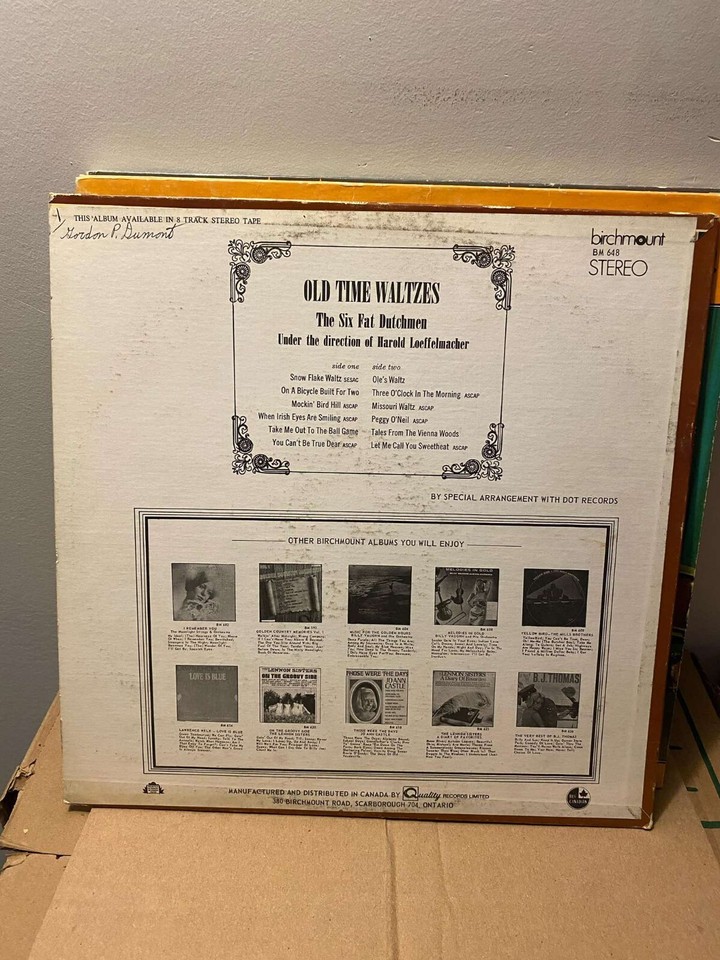 The Six Fat Dutchmen – Old Time Waltzes Vintage Vinyl 33rpm VG+ AB5 | eBay