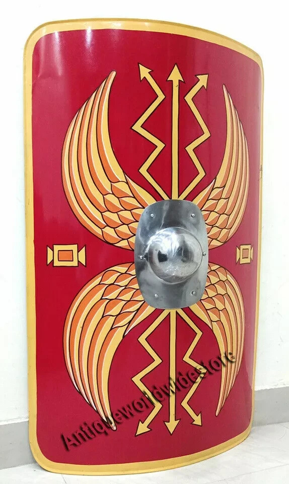 28 Inch Shield Medieval Roman Heater Shield Functional Roman Armour ...