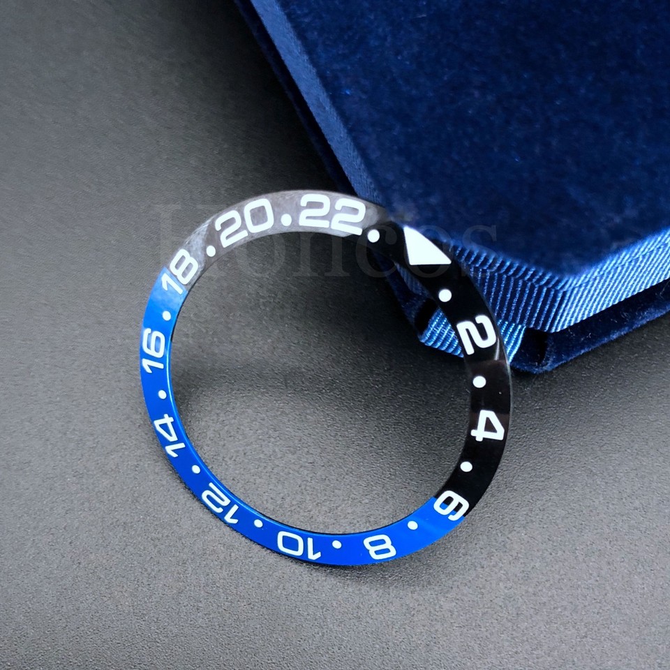 Bezel Insert Ceramic Fits For Rolex GMT II Master 16760 Black Blue ...