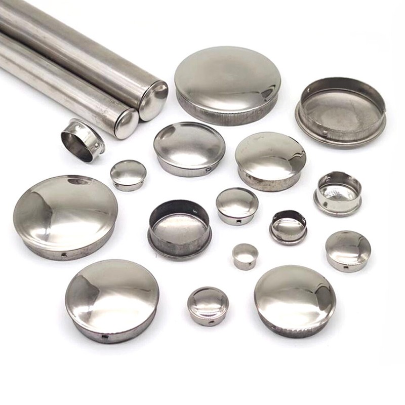 Round 304 Stainless Steel Blanking End Caps Tube Pipe Inserts Plug OD ...