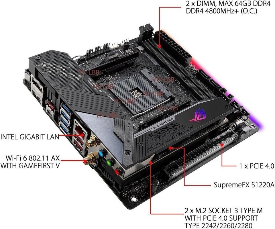 ASUS ROG Strix X570-I Gaming X570 AMD Mini-ITX Gaming Motherboard | eBay