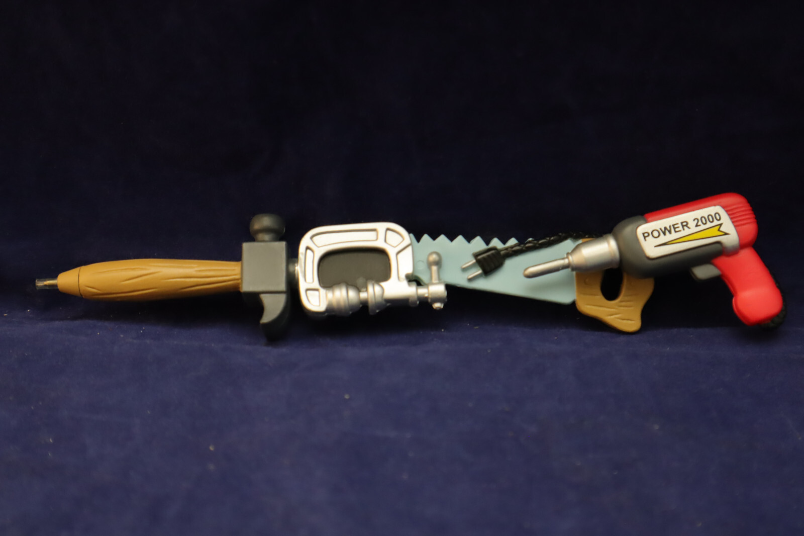 Vintage Novelty Hand Power Tool Hammer Saw Drill C-Clamp Collectible ...