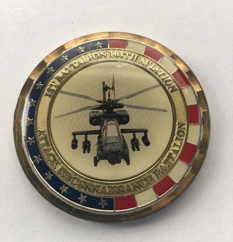 1-104th Attack Reconnaissance Battalion Commander's Coin for Excellence ...