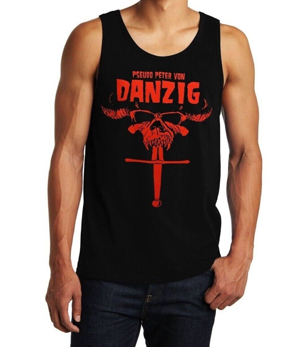 Danzig Pseudo Peter Von Heavy Metal Band Black Tank Top Men's Sizes | eBay