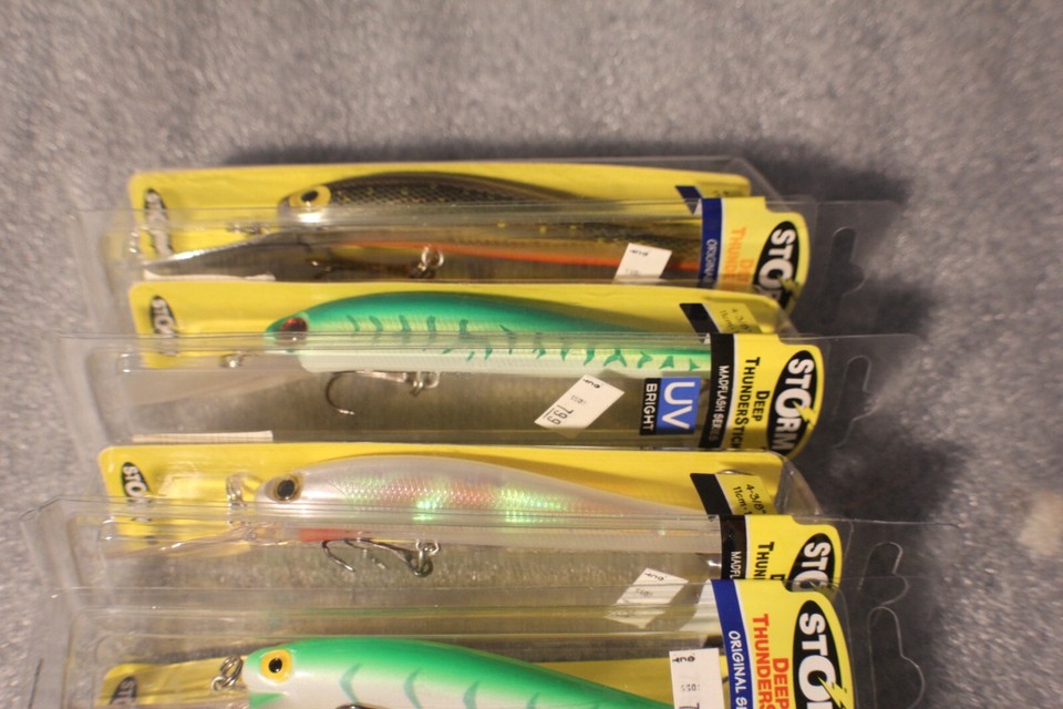 6 STORM RAPALA DEEP THUNDERSTICK ORIGINAL SERIES ASSORTED COLORS NEW IN ...