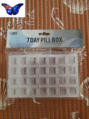 Weekly 7 Days Pill Wallet Box Holder Medicine Tablet Box Case Container ...