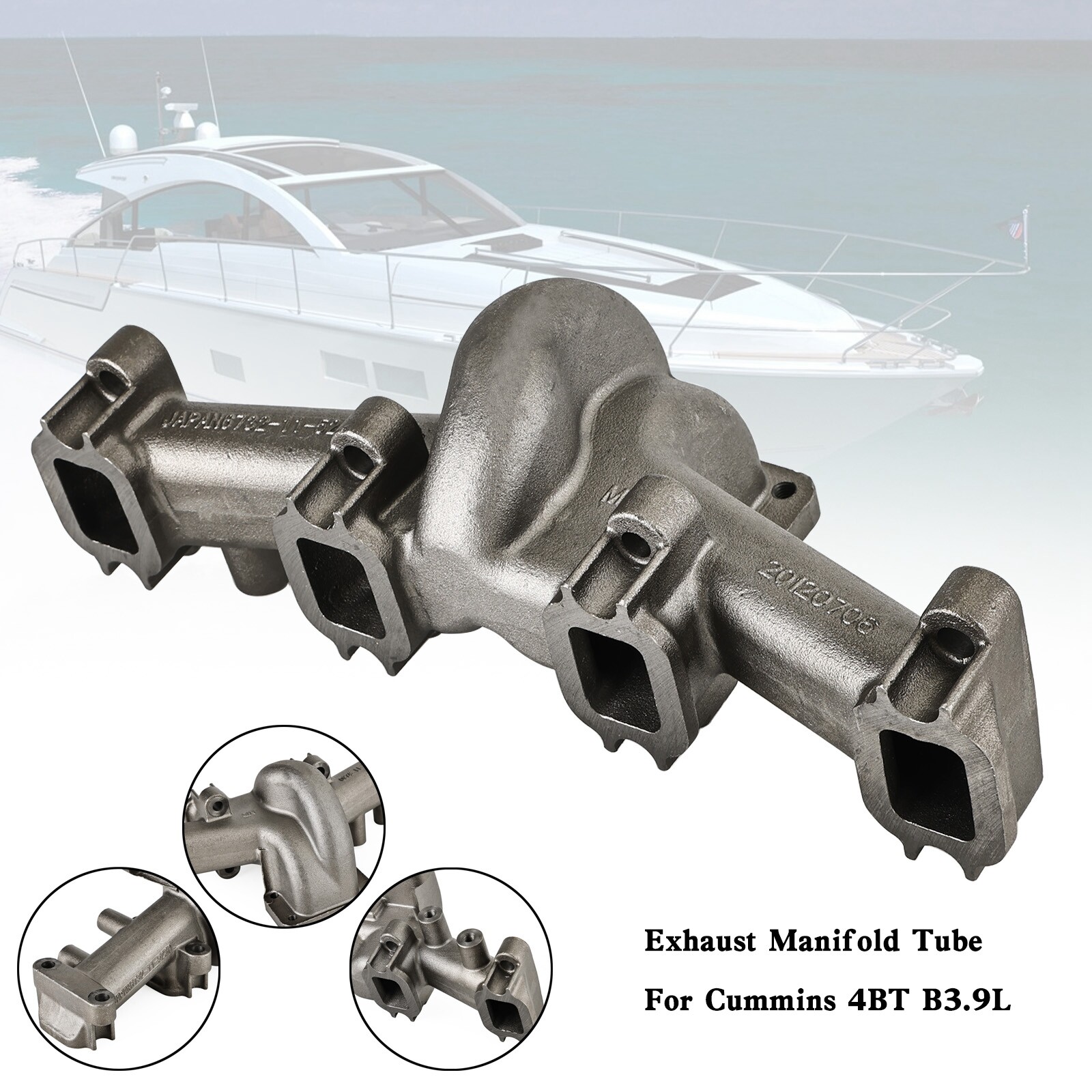 3901635 Exhaust Manifold Tube 6732-11-5230 For Cummins 4B 4BT B3.9L ...