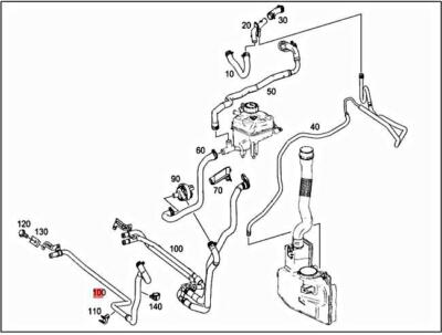Genuine MERCEDES C292 W166 X166 GL-CLASS X166 Hose line 1668307101 | eBay