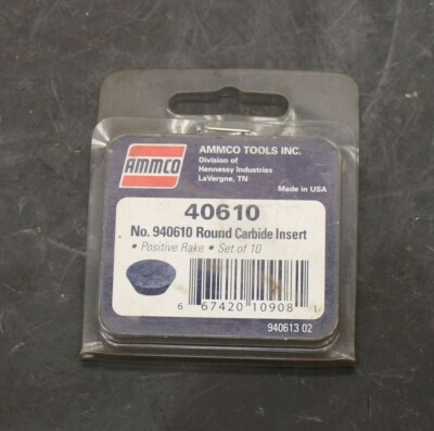 Ammco 40610 Round Positive Rake Carbide Insert 10 Pk | eBay