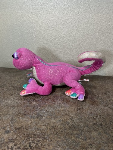 Glamour Gecko Salamander 12" Plush Purple Sparkle Lizard Stuffed Toy ...