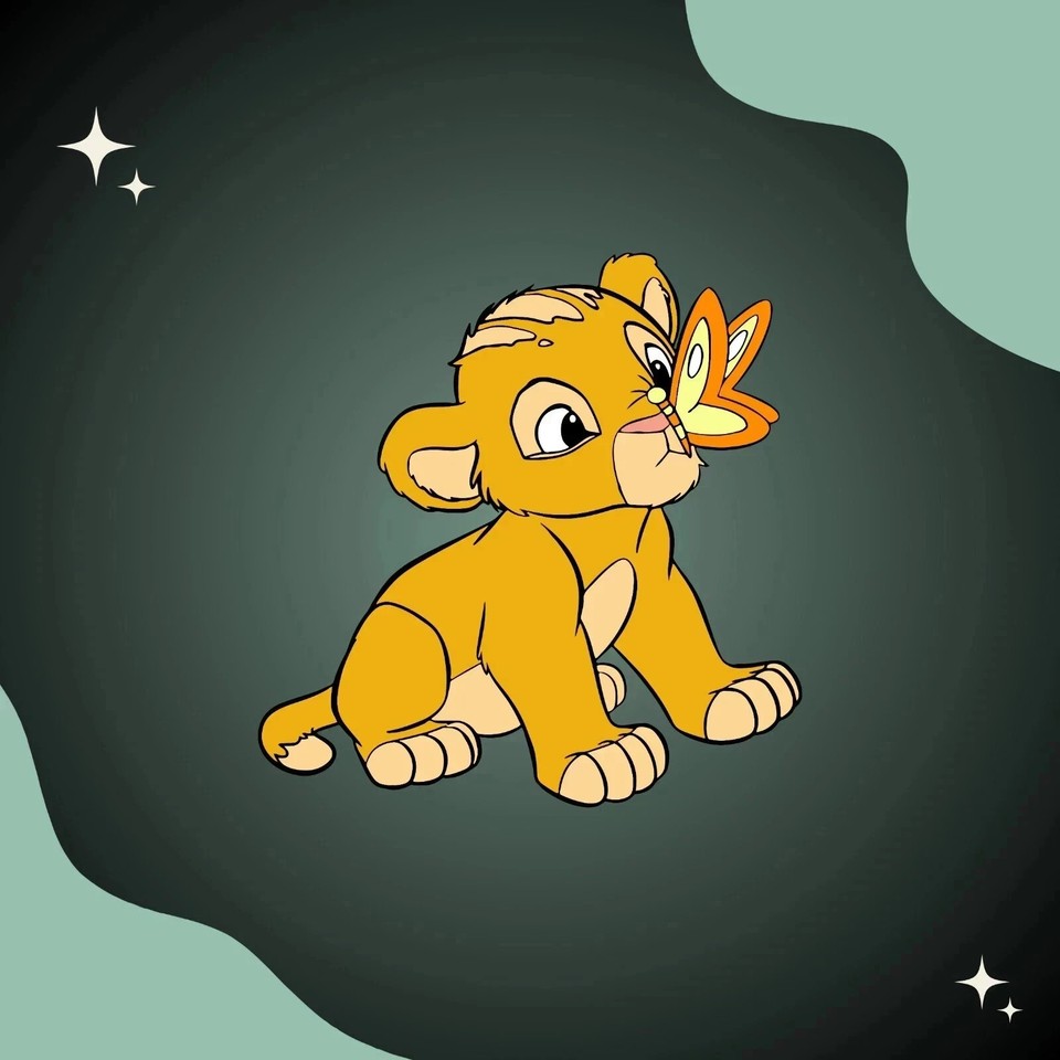 Disney' SVG PNG CNC Clip Arts Instant Digital Cutting Files King Lion ...