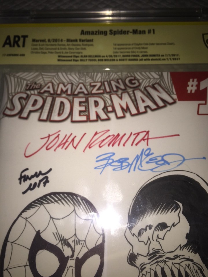 ORIGINAL ART SKETCH BOB MCLEOD HANNA & TUCCI & JOHN ROMITA SR,ALAN ...