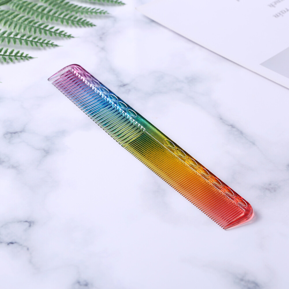 Anti-Static Rainbow Hair Comb Double Head Entangled Hair Styling Tool ...